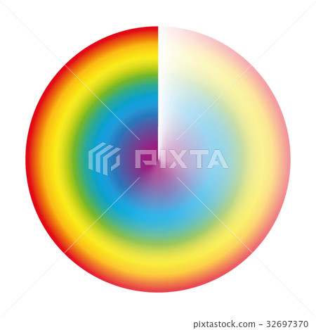 Rainbow Colored Buffering Circle - Stock Illustration [32697370] - PIXTA