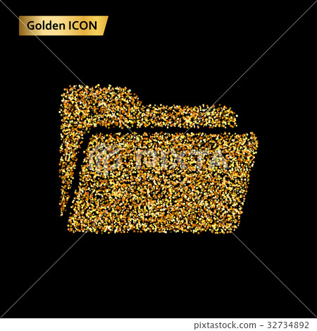Folder icon gold - Stock Illustration [32734892] - PIXTA