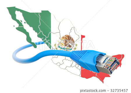Internet connection in Mexico concept - Stock Illustration [32735457 ...