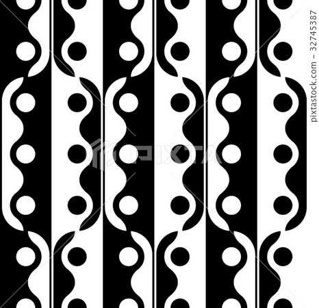 Seamless Curved Shape Pattern - Stock Illustration [32745387] - PIXTA