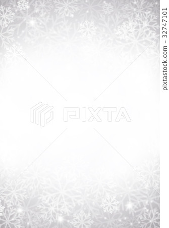 Snow gradation silvery up and down - Stock Illustration [32747101] - PIXTA