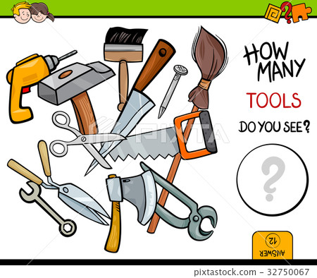 counting tools educational activity game - Stock Illustration [32750067 ...