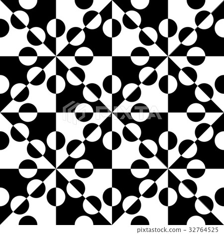 Seamless Square, Triangle and Circle Pattern - Stock Illustration ...