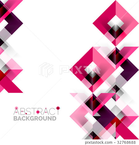 Modern square geometric pattern design on white - Stock Illustration ...