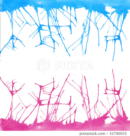 Watercolor blue and pink lines abstract - Stock Illustration [32780035 ...