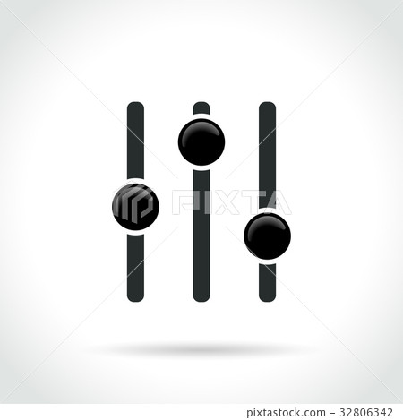 control panel icon on white background - Stock Illustration [32806342 ...