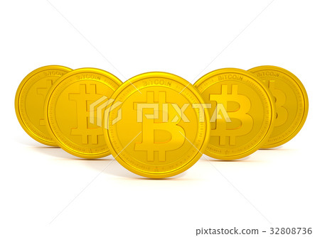 5 bitcoins - Stock Illustration [32808736] - PIXTA