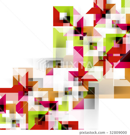 Modern square geometric pattern design on white - Stock Illustration ...