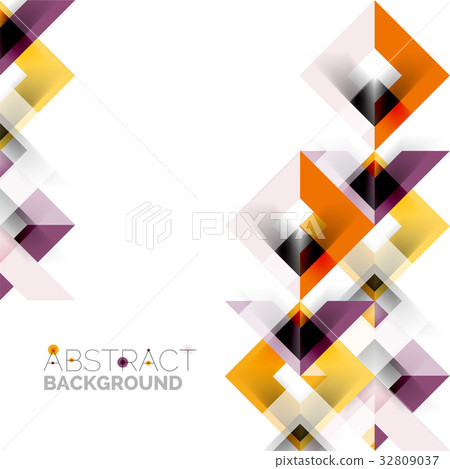 Modern square geometric pattern design on white - Stock Illustration ...