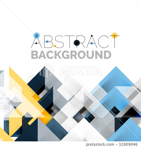Modern square geometric pattern design on white - Stock Illustration ...