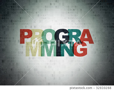 Software concept: Programming on Digital Data-插圖素材 [32810288] - PIXTA圖庫