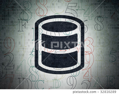 Programming concept: Database on Digital Data - Stock Illustration ...