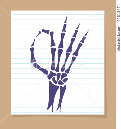 Skeleton hand OK sign - Stock Illustration [32813474] - PIXTA