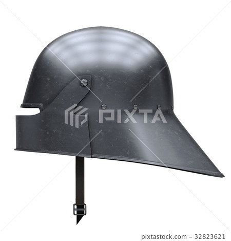 Medieval Knight Sallet Helmet - Stock Illustration [32823621] - PIXTA