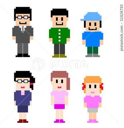 Dot person - Stock Illustration [32826785] - PIXTA