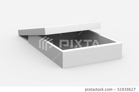 open flat blank box - Stock Illustration [32838627] - PIXTA