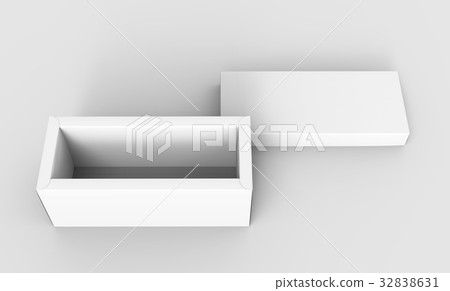 open blank paper box - Stock Illustration [32838631] - PIXTA