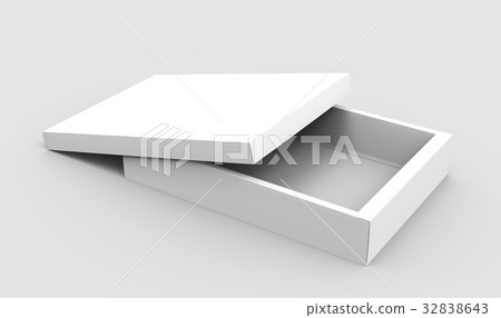 open flat blank box - Stock Illustration [32838643] - PIXTA