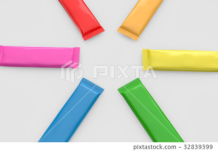 Blank food package mockup - Stock Illustration [32839399] - PIXTA