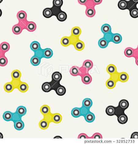 Fidget spinners seamless pattern. - Stock Illustration [32852733] - PIXTA