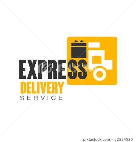 Express delivery service logo design template - Stock Illustration ...