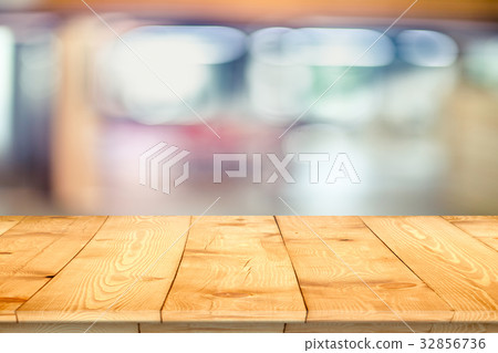 Empty wooden table perspective for product - Stock Illustration ...