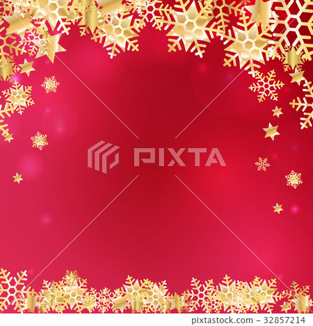 Christmas golden background - Stock Illustration [32857214] - PIXTA