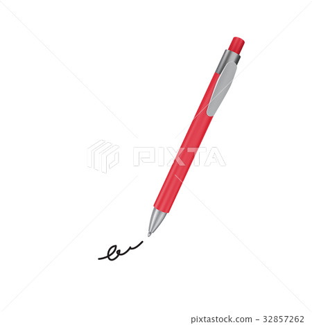 Ball Pen ans Signature - Stock Illustration [32857262] - PIXTA