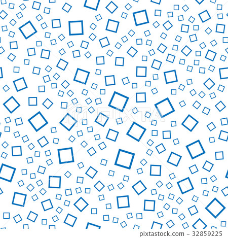 Vector seamless abstract pattern. Blue squares - Stock Illustration ...