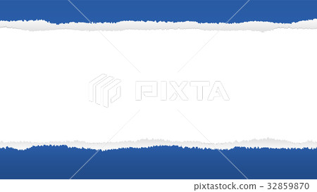 Realistic torn open paper with space for text on - Stock Illustration ...