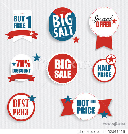 Collection of "Sale label price tag" . Vector... - Stock Illustration ...