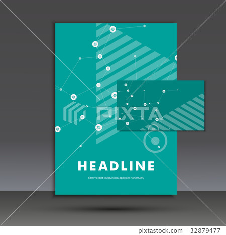 Abstract pattern of lines and circles. Title page - Stock Illustration ...