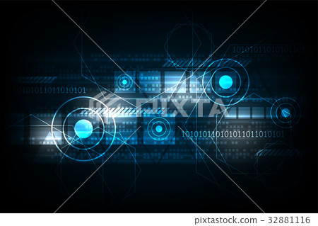 Vector geometry in a technology concept. - Stock Illustration [32881116 ...