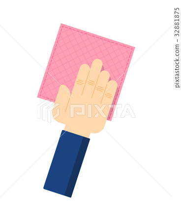 Human hand with rag isolated vector icon - Stock Illustration [32881875 ...
