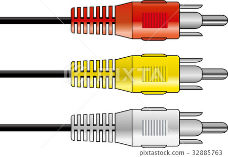 AV AUDIO VIDEO Cables, vectors - Stock Illustration [32885763] - PIXTA