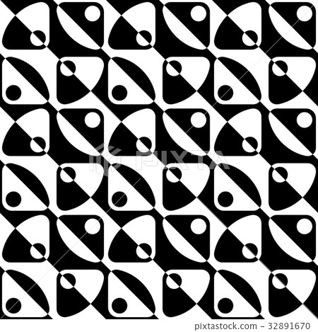 Seamless Circle and Triangle Pattern - Stock Illustration [32891670 ...