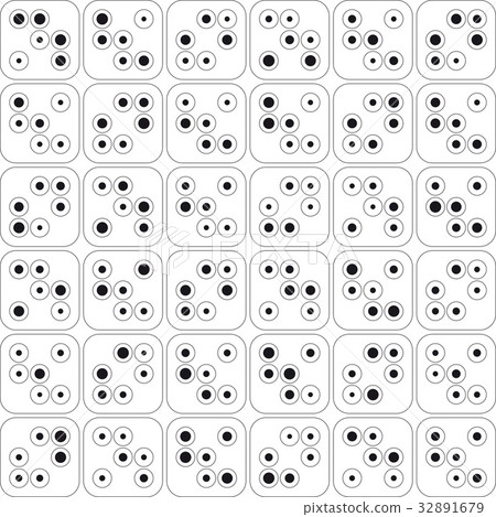 Seamless Square and Circle Pattern - Stock Illustration [32891679] - PIXTA