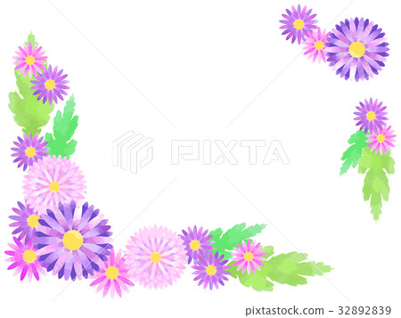 Aster Frame 03-插圖素材 [32892839] - PIXTA圖庫