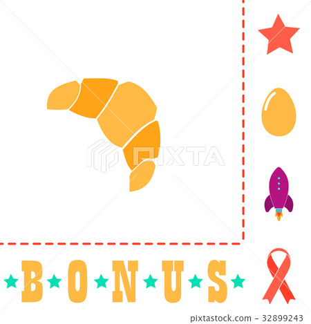 Croissant computer symbol - Stock Illustration [32899243] - PIXTA