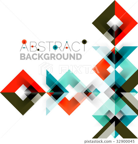 Modern square geometric pattern design on white - Stock Illustration ...