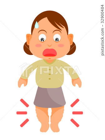 Lower body swelling - Stock Illustration [32900484] - PIXTA