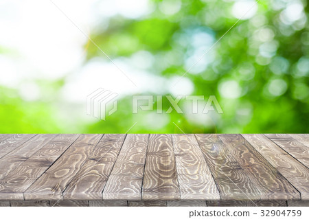 Empty wooden table perspective for product - Stock Illustration ...