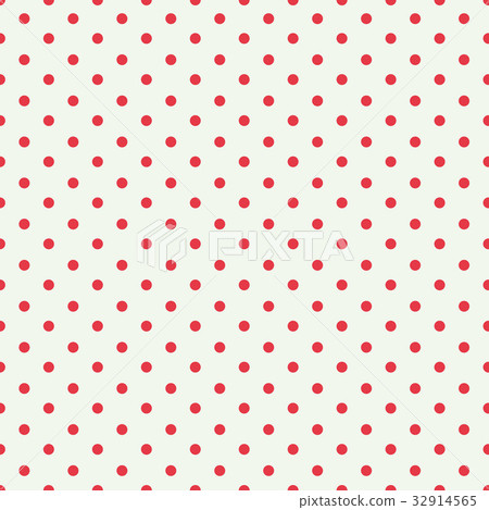 Red dot seamless vector pattern design - Stock Illustration [32914565 ...