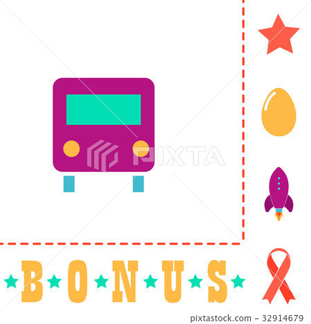 Bus computer symbol - Stock Illustration [32914679] - PIXTA