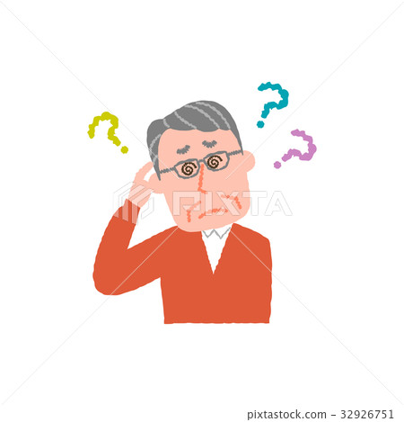 Forgetting old man - Stock Illustration [32926751] - PIXTA