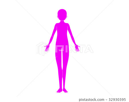 Human body (pink) - Stock Illustration [32930395] - PIXTA