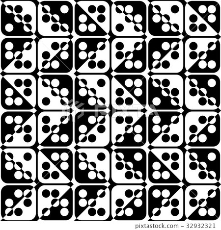 Seamless Square and Circle Pattern - Stock Illustration [32932321] - PIXTA