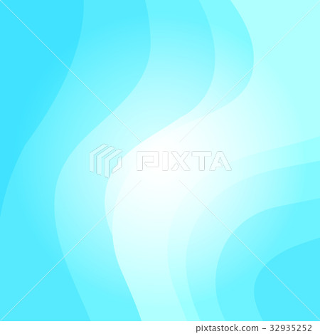 Blue wavy vector background - Stock Illustration [32935252] - PIXTA