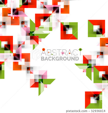 Modern square geometric pattern design on white - Stock Illustration ...