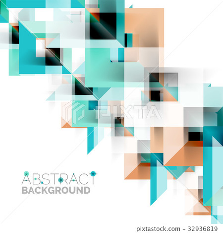 Modern square geometric pattern design on white - Stock Illustration ...